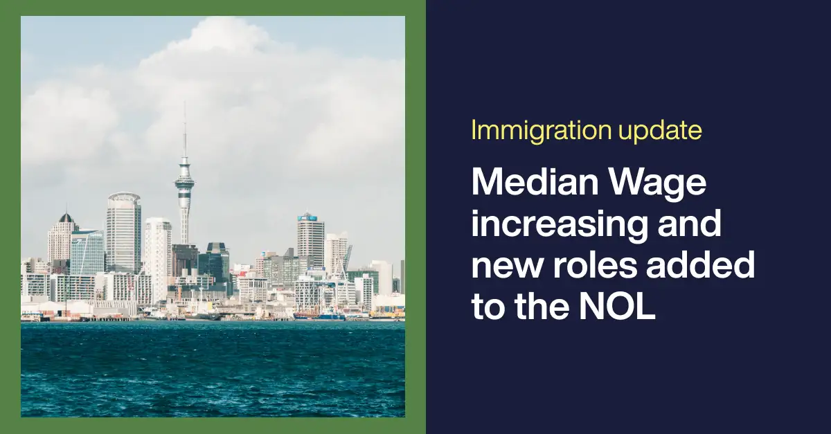 Immigration update - Median Wage increasing and new roles added to the ...